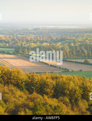View of Kingsclere from Watership Down The Warren North Wessex Downs ...