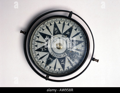 Old ships compass Stock Photo - Alamy