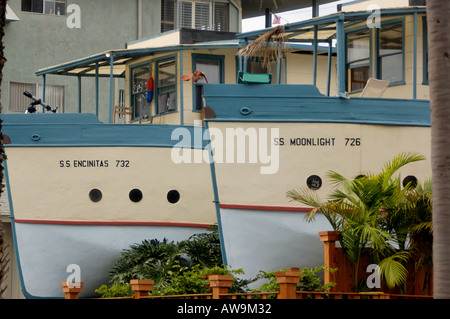 Two houses shaped like boats in Encinitas, California. F1008A2597 Stock ...