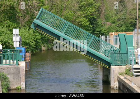 raised uplifted bascule lift bridge lifting tilted Stock Photo - Alamy