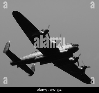 Wing Commander Guy Gibson and his crew board their Avro Lancaster ...