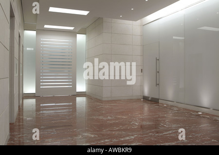 Modern lobby area in office Stock Photo - Alamy