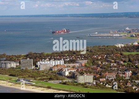 Aerial view, coast, Cuxhaven, Lower Saxony, Germany Stock Photo - Alamy