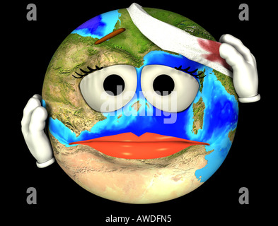 A wounded Earth Stock Photo: 48949488 - Alamy