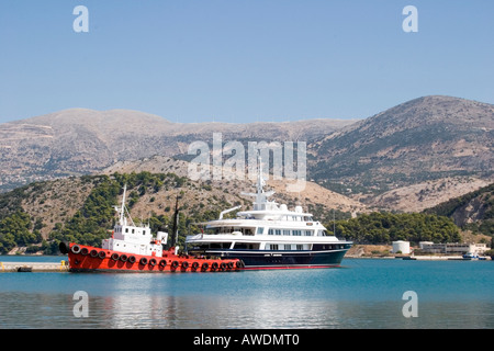 The harbour Argostoli Kefalonia September 2006 Stock Photo - Alamy