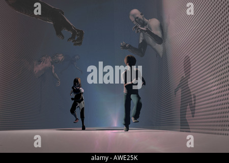 Children running to escape a nightmare Stock Photo - Alamy