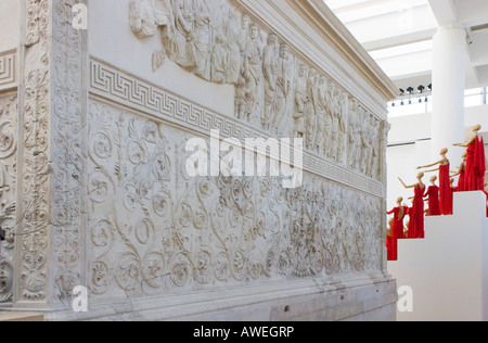Relief depicting the Emperor Augustus and his family making an offering ...