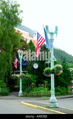 USA, Alaska, Ketchikan, American Flag Stock Photo - Alamy
