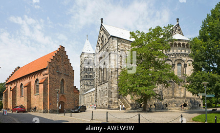 Exterior, Lund Cathedral, twelfth-century Romanesque architecture, Lund ...