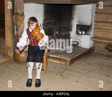 Hardanger fiddle, traditional Norwegian folk music with mother-of-pearl ...