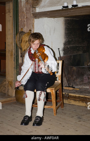 Hardanger fiddle, traditional Norwegian folk music with Stock Photo ...