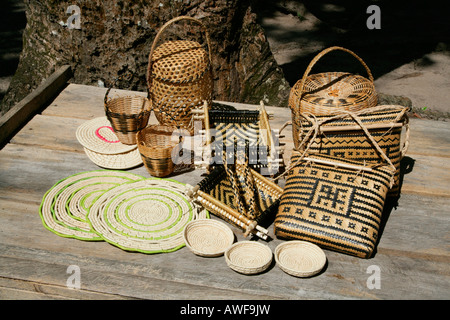 Arawak tribe woven handicrafts, Santa Mission, Guyana, South America ...