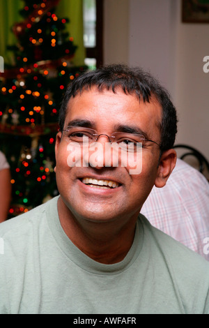 GUYANA. Portrait of a smiling south american indian boy with straight ...