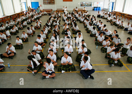 Students assembled in a room at an Ursuline convent and orphanage in ...