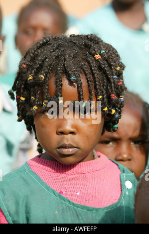 Girl with braids in her hair, Cameroon, Africa Stock Photo - Alamy