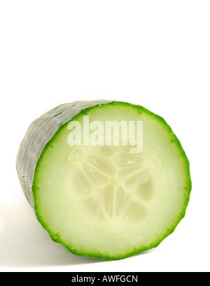 Cucumber (Cucumis sativus), cross section Stock Photo - Alamy