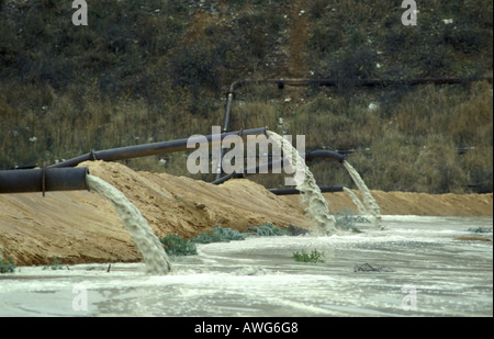 Waste Discharge Pipes from Mercury Production Factory Slovakia Stock ...