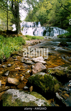 Egypt Falls, Cape Breton, Nova Scotia. CANADA. Cascading waterfalls ...