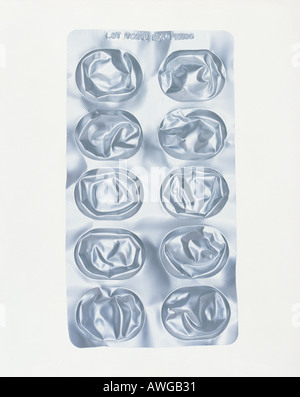 Empty pill packet Stock Photo - Alamy