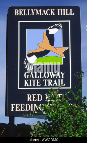 Galloway Red Kite Trail sign Stock Photo - Alamy