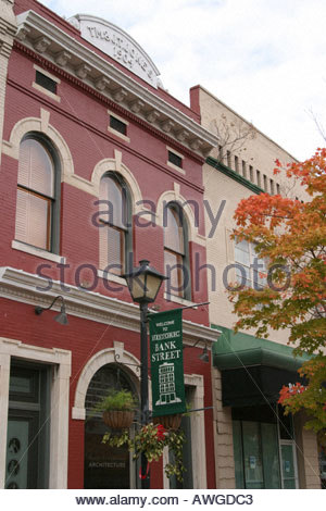 Decatur, Al, Alabama, Downtown, Historic Bank Street, Old Decatur Stock ...