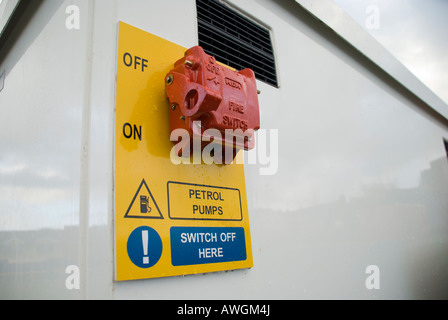 Emergency Shut Off button, gas station, Sacramento, California, United ...