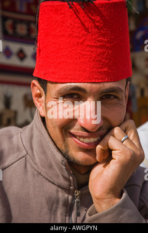 Egyptian man with fez, Sharm el Sheikh, Egypt Stock Photo - Alamy
