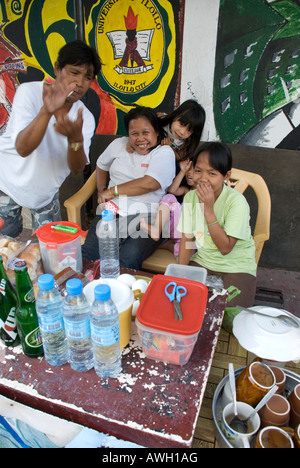 A Filipino Street Food Stall, Iloilo City, Panay Island, The ...