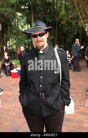 Discordian Pope at Goth Wedding dsc 7139 Stock Photo - Alamy