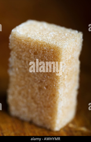 Brown sugar lump Stock Photo - Alamy