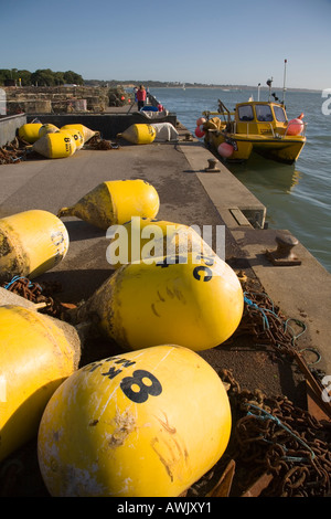 Speed limit marker buoys from Christchurch Harbour are brought ashore ...
