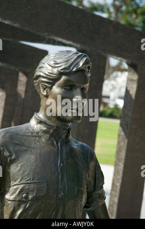 Bloch Cancer Survivors Park, brass statues San Diego, California, USA ...