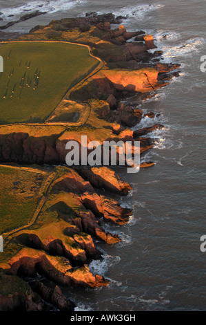 Scottish coast with cliffs Stock Photo - Alamy
