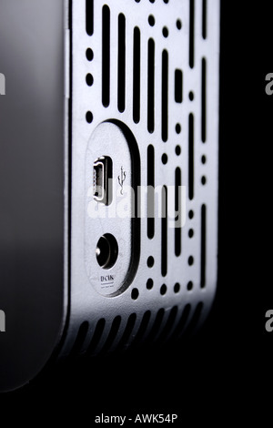 external hard drive abstract shot of the back side Stock Photo - Alamy