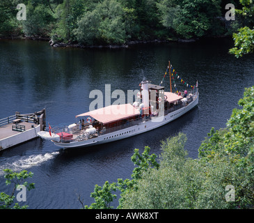 Steamer Sir Walter Scott on Lake Katrine, Callander,Scotland Stock ...