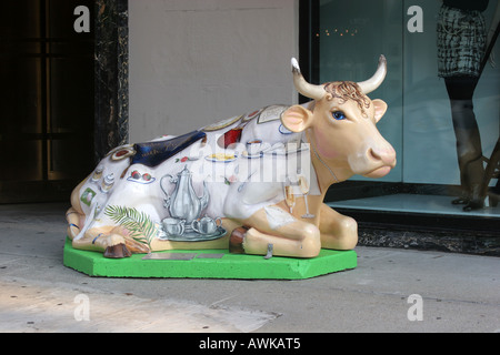 Tea Party - CowParade Boston USA 2006 Stock Photo - Alamy