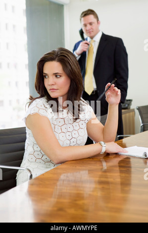 Latina woman watching a latino man playing a trumpet: Selective focus ...