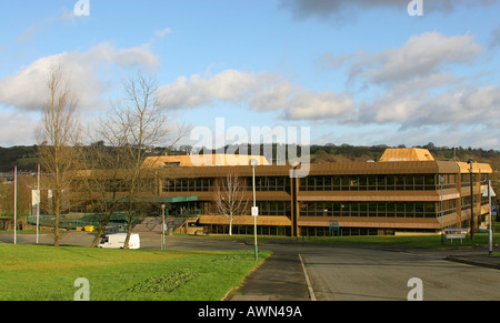 Caerphilly County Borough Council offices at Blackwood South Wales UK ...