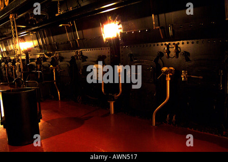HMS Warrior steam engine boilers Portsmouth England Stock Photo - Alamy