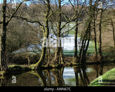 Monmouthshire and Brecon Canal near Mamhilad Pontypool South Wales UK ...