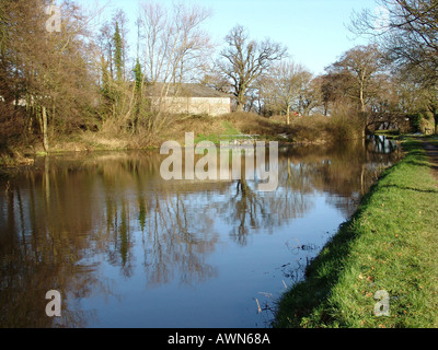 Monmouthshire and Brecon Canal near Mamhilad Pontypool South Wales UK ...