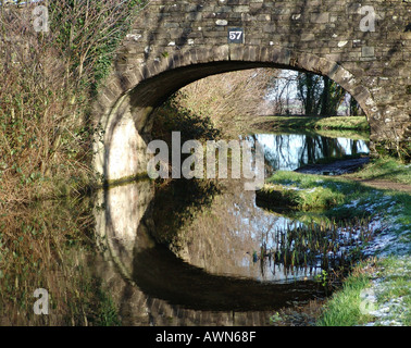 Monmouthshire and Brecon Canal near Mamhilad Pontypool South Wales UK ...