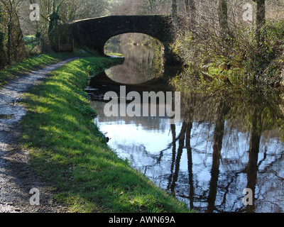 Monmouthshire and Brecon Canal near Mamhilad Pontypool South Wales UK ...