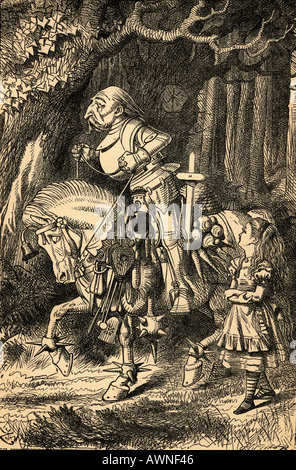 The White Knight Alice Through the Looking Glass Illustration by Sir ...