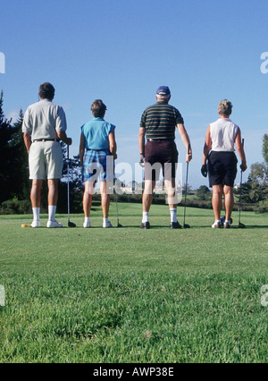 Golf partners playing together Stock Photo - Alamy