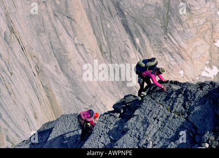 Summit ridge of Mt Proboscis Cirque of the Unclimbables Northwest ...