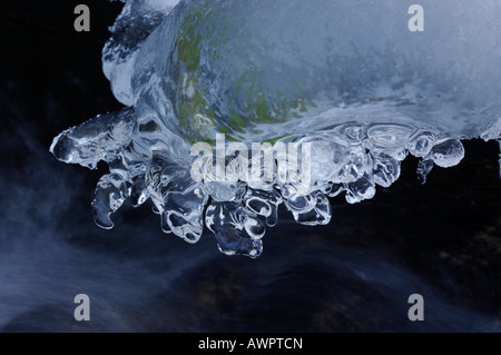 Details, shapes and structures of ice, ice crystals, Austria Stock ...