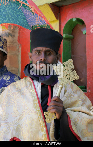 ETHIOPIA Procession of monks at the Abuna Garima monastery Tigray Stock ...