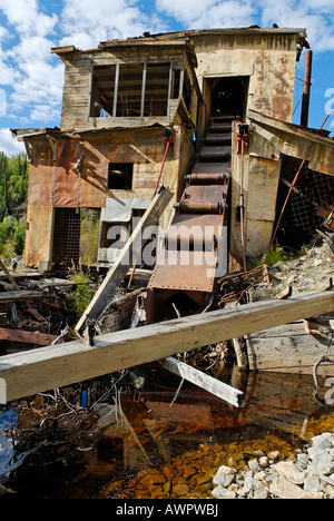 Historic Jack Wade dredge, Taylor Highway, Alaska, USA Stock Photo - Alamy