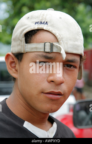 HONDURAS Boy living in the slum barrio of Chamelecon San Pedro Sula ...